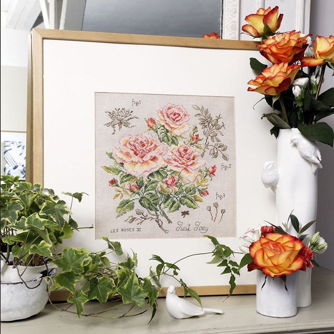 Worldwide Free Shipping LBP Cross Stitch Kit Étude à La Rose Just Joey ...