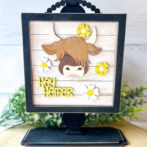 Table Top Add on Sign - Hey Heifer - Etsy