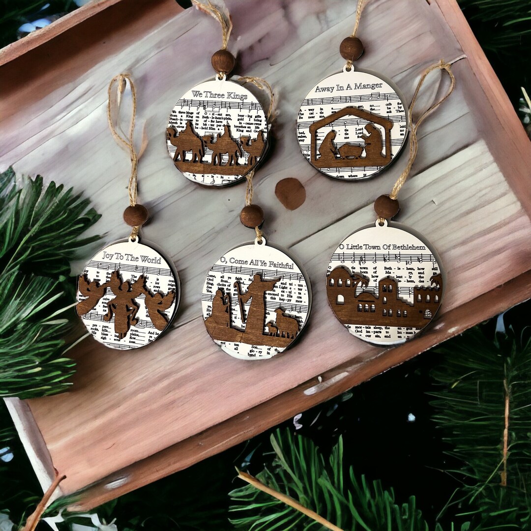 Nativity Christmas Ornaments - Etsy