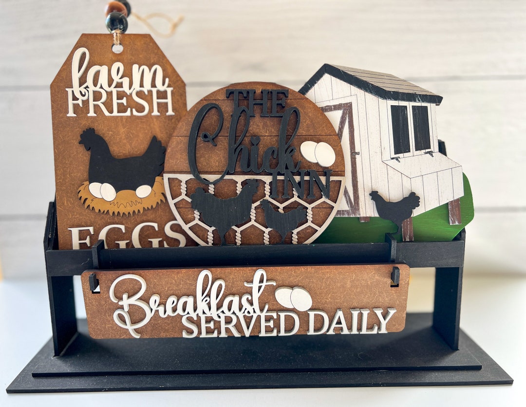 Interchangeable Shelf Sitter - Chicken Coop - Farm Eggs - Etsy