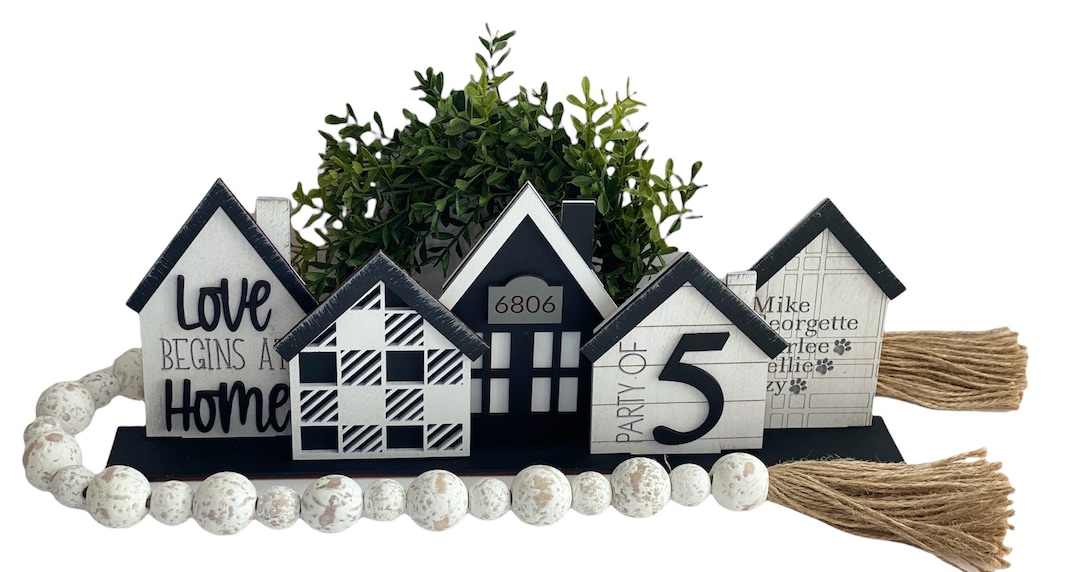 Custom Standing House Centerpiece - Etsy