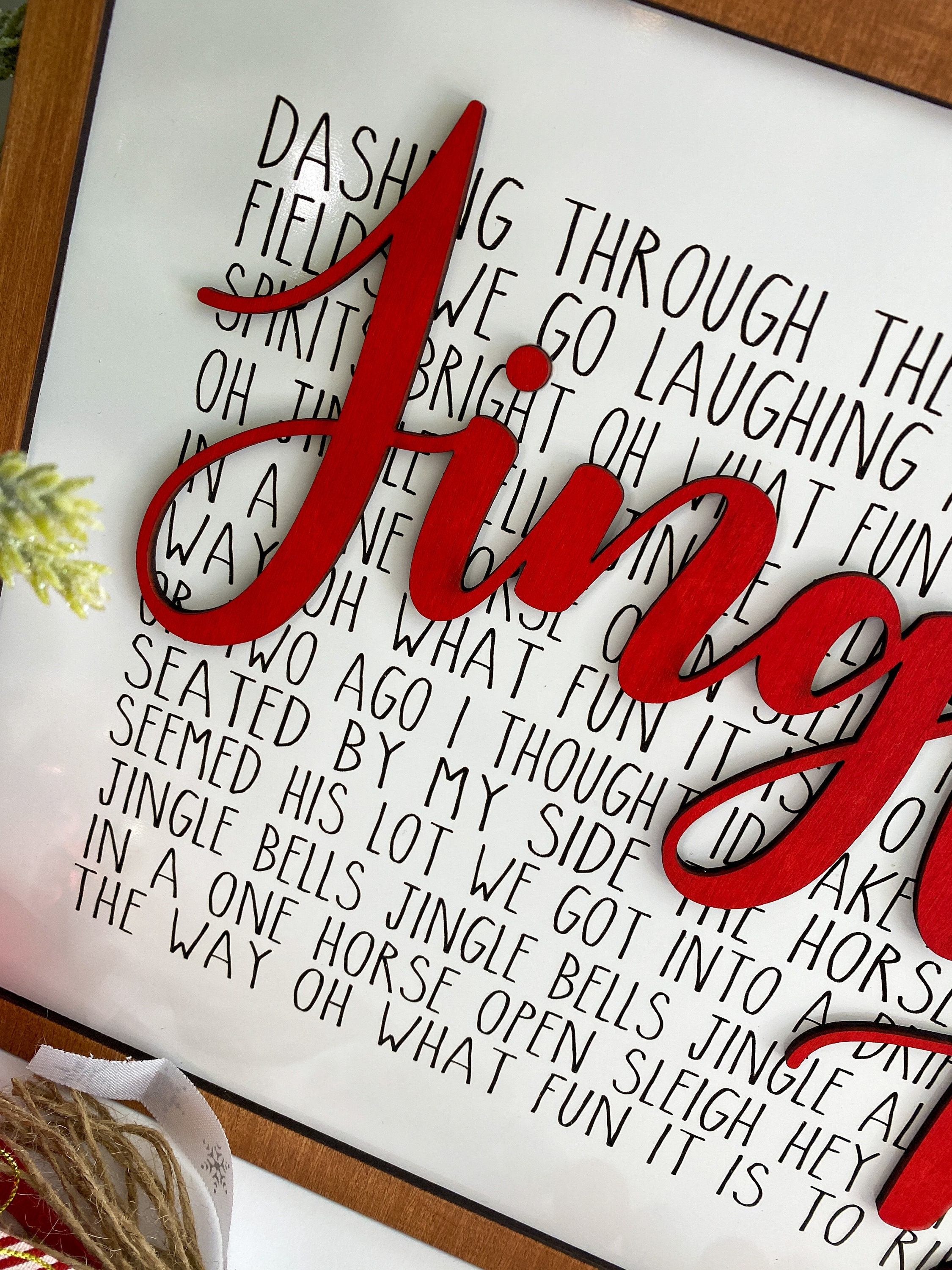 Jingle Bells Sign - Etsy