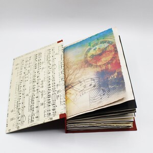 Music Themed Junk Journal - Thick Handmade Hardcover Journal - Etsy