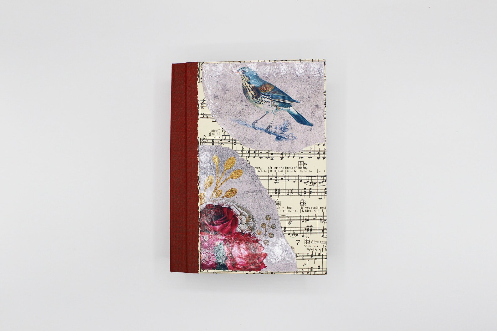 Music Themed Junk Journal - Thick Handmade Hardcover Journal - Etsy UK