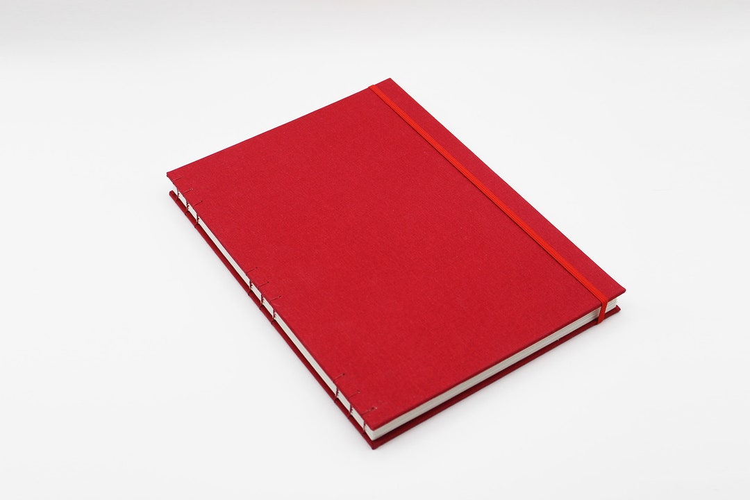 Handmade A4 Sketch Book Hand Bound Hand Stitched Lay Flat Artists Book ...