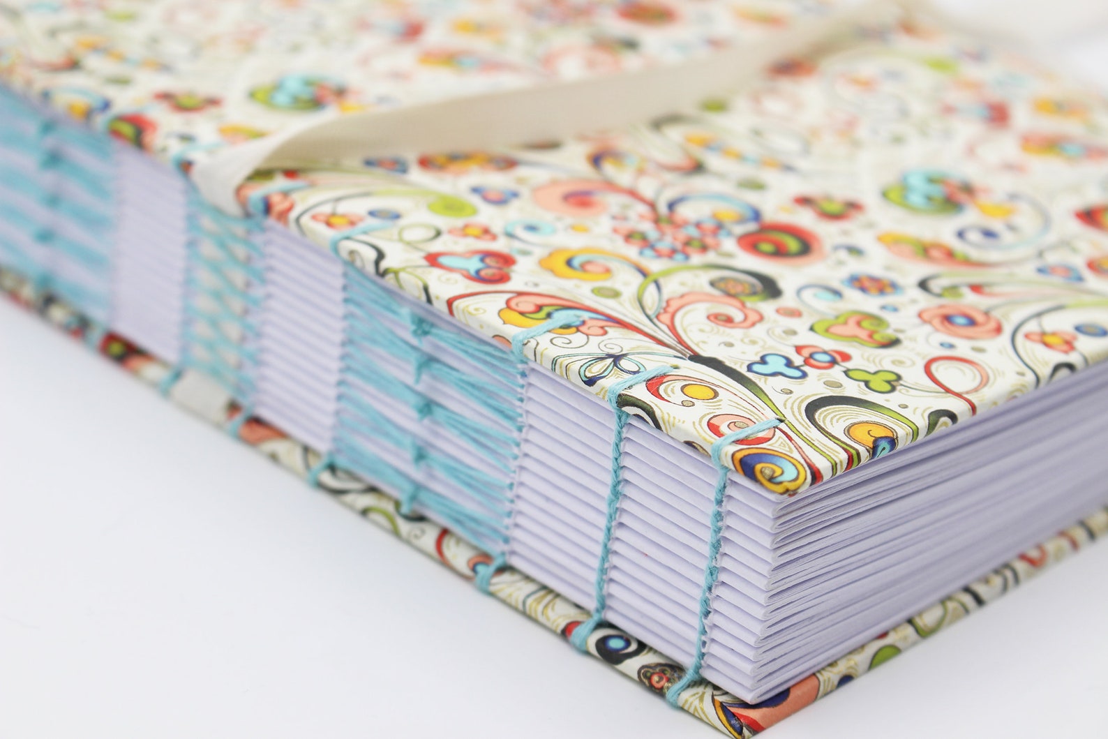 Extra Thick Journal - Hand Bound - Coptic Stitch - Lay Flat - Etsy UK