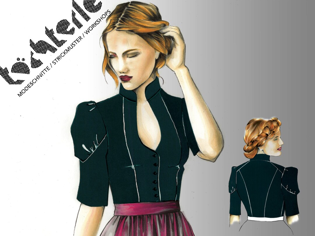Dirndl Top Part-117 Size 50 Pattern A4 Pages as PDF to Print Yourself ...