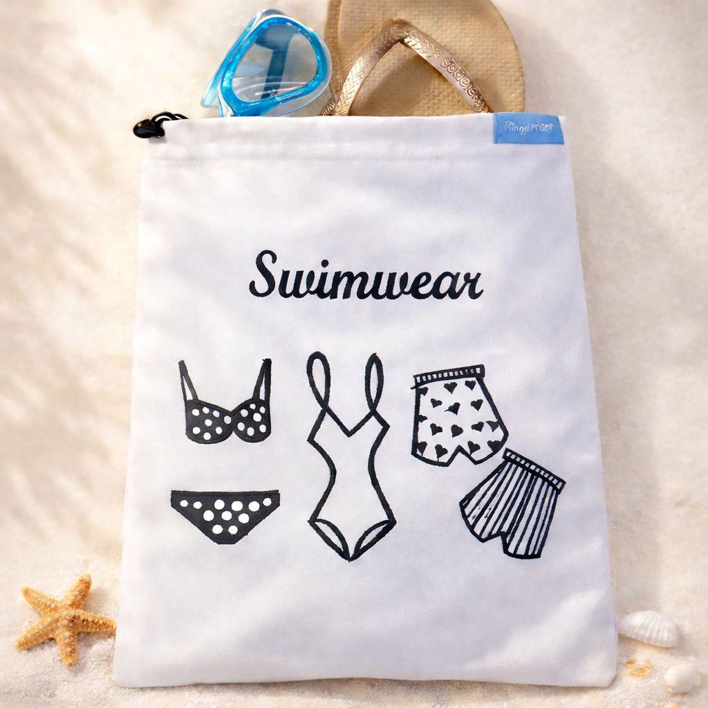 Wet Bag for Swimwear — Waterproof Bikini Bag, Drawstring Wet Bag, Pool ...