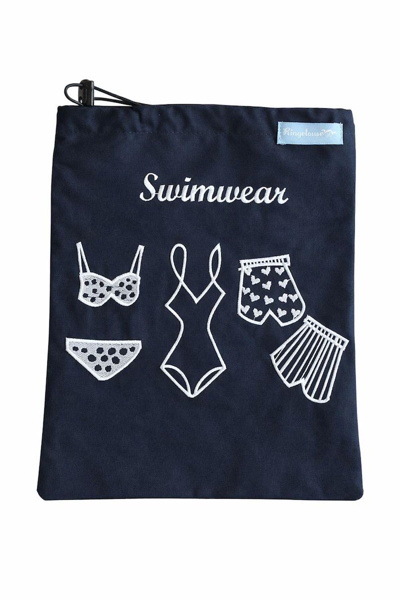 Wet Bag for Swimwear — Waterproof Bikini Bag, Drawstring Wet Bag, Pool ...