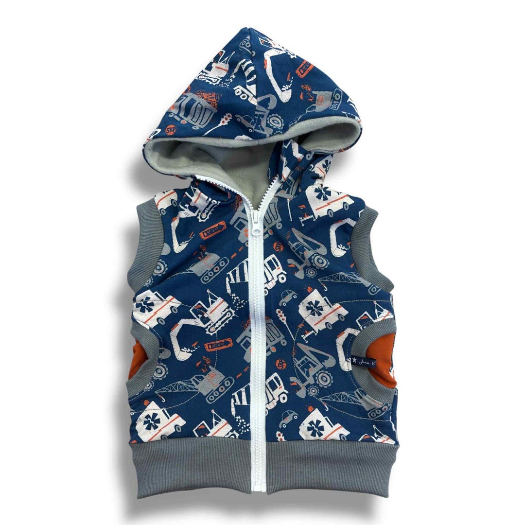 Vest Excavator Construction Site Jacket Jersey Fleece Teddy Plush ...