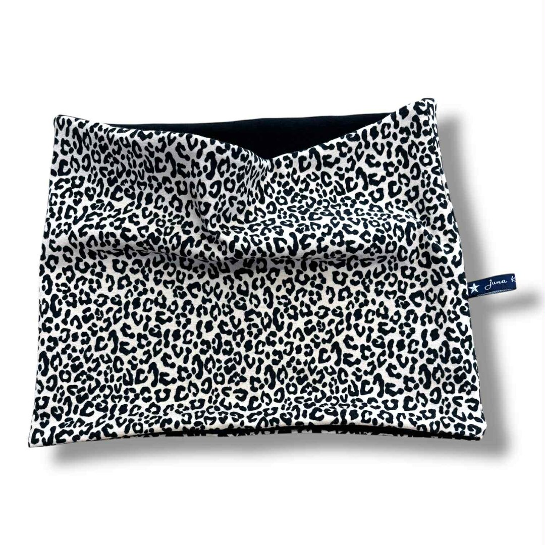Loop Scarf "leoprint" Reversible Beanie Hat Loop Juna Children's Fashion Taupe Beige Black ...