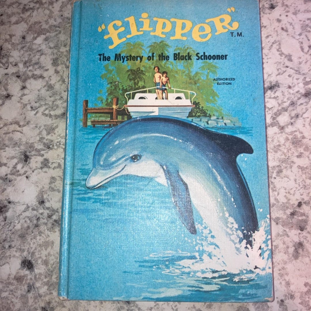 Vintage 1966 Flipper the Mystery of the Black Schooner Book Richard ...