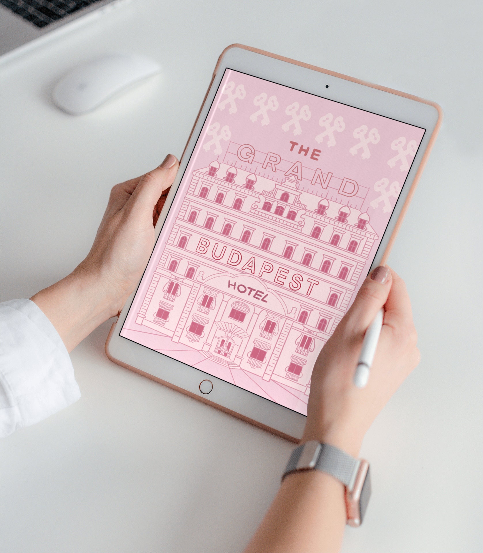 The Grand Budapest Hotel Digital Note Template for Notability Goodnote ...
