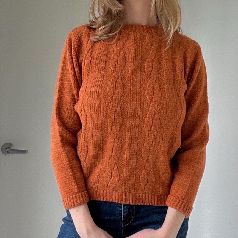 Orange Wool Sweater - Etsy