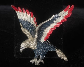 Painted Silver Eagle - Etsy