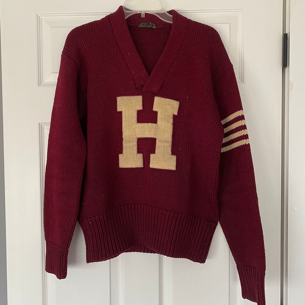 Letterman Sweater - Etsy