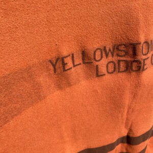 Vintage 1940s RARE Orange Wool Pendleton Yellowstone National Park ...