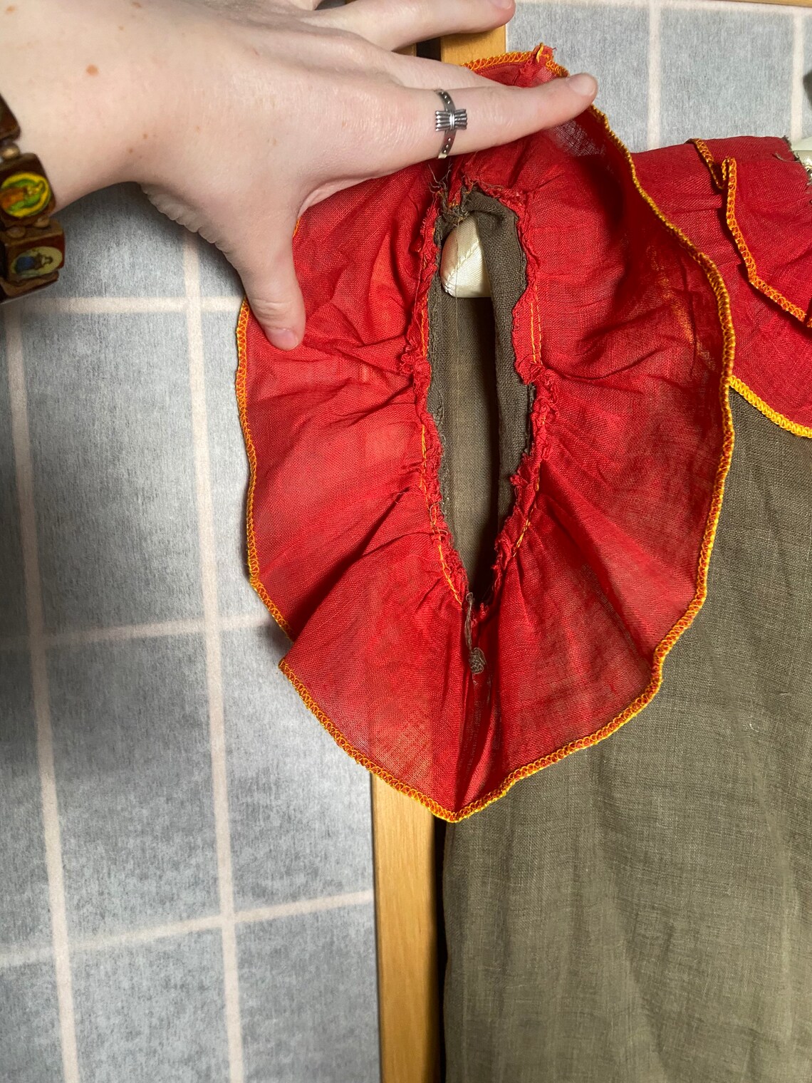 Vintage Antique 1930’s Red, Yellow and Gray Children’s Clown Costume - Etsy