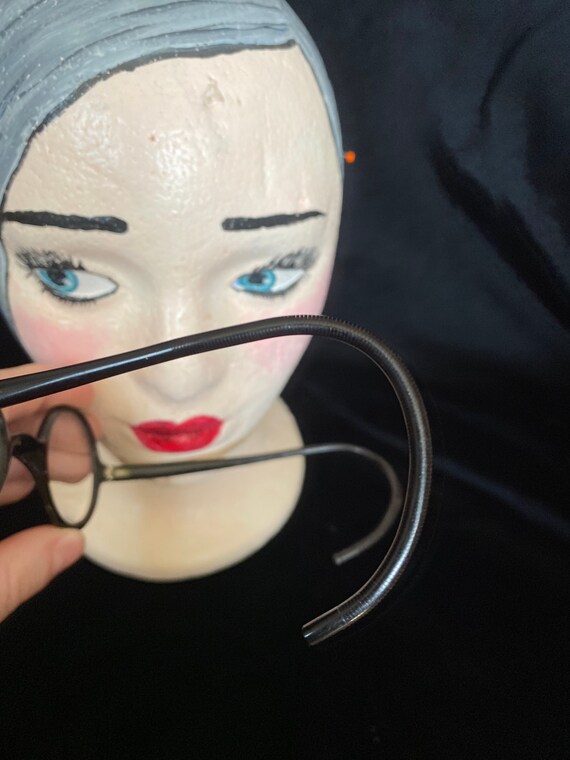 Vintage antique 1930’s round black eyeglasses with or… - Gem