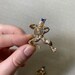 Vintage 1960's Set of Two Dancing Men Gold Pins, Brooches - Etsy