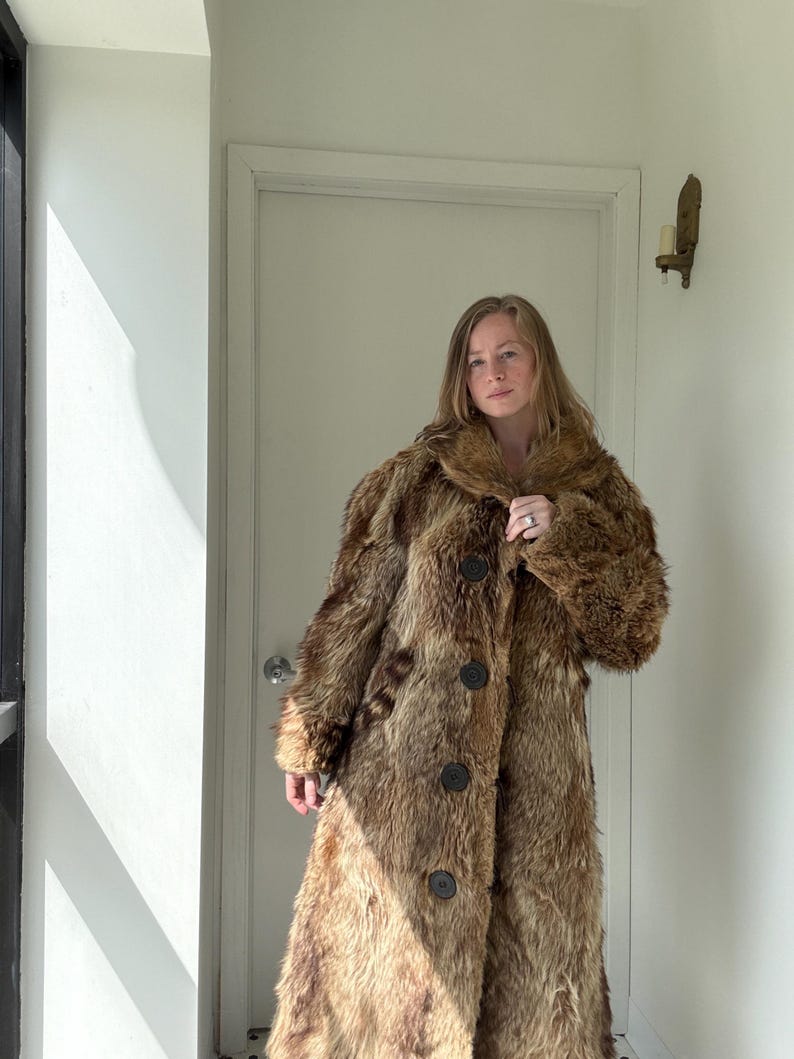 Antique 1910s 1920s Raccoon Fur Men’s Coat, Straw and Ellsworth MFCC ...