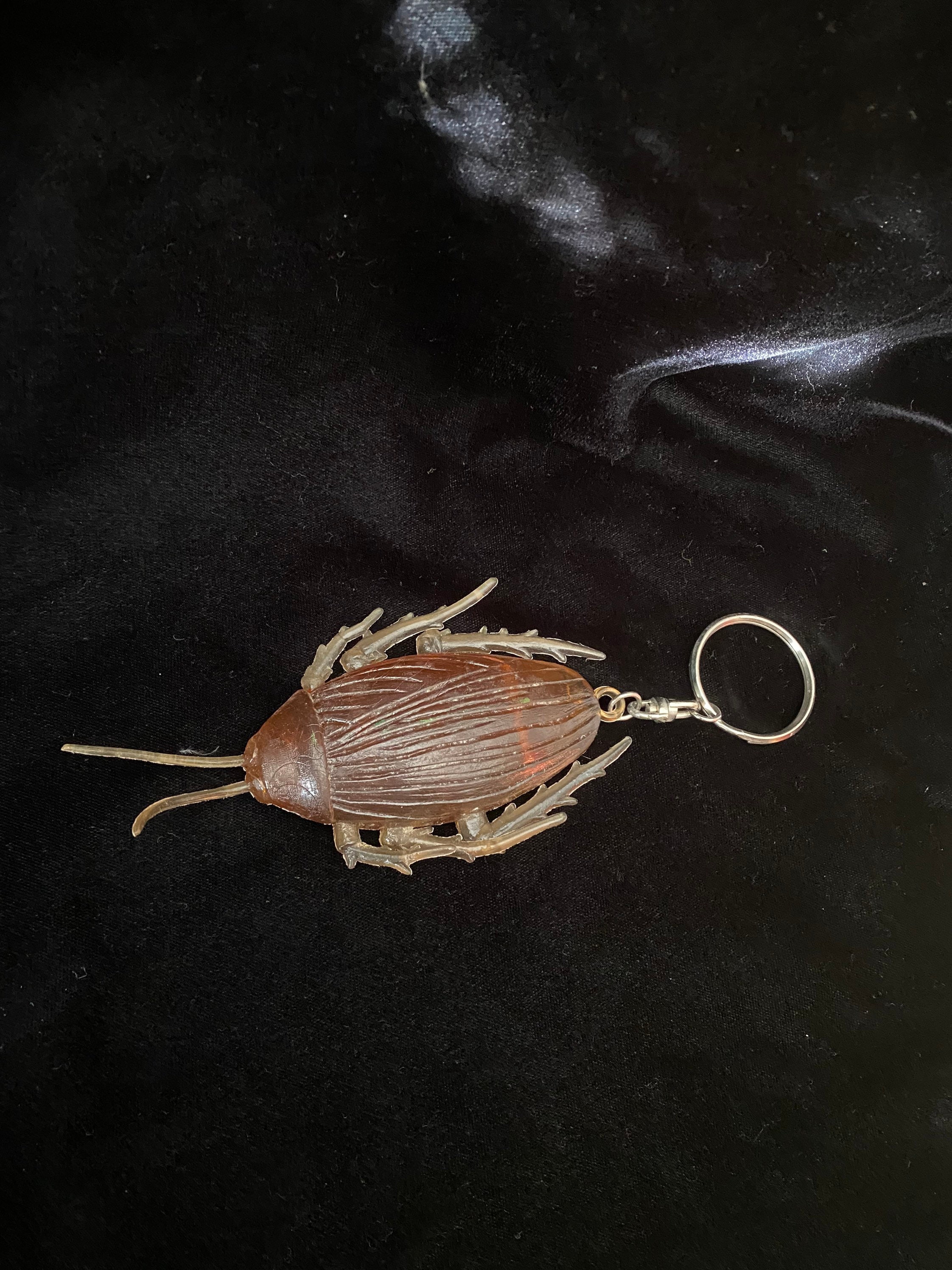 Vintage Brown Plastic Rubber Cockroach Keychain - Etsy