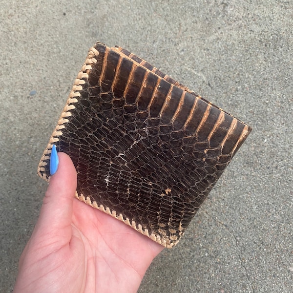 Snakeskin Wallet - Etsy