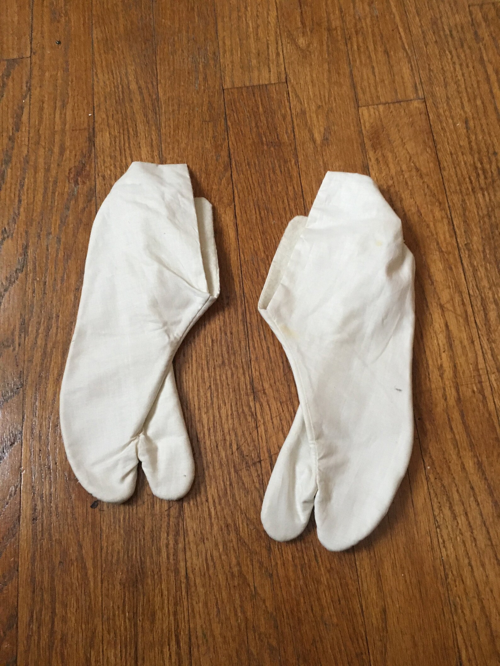 Vintage White Asian Japanesse Two Toed Slipper Shoes - Etsy