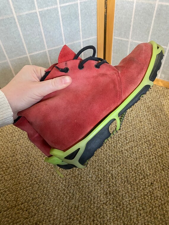 Vintage 1970’s red suede Norm Thompson ankle boots wi… - Gem