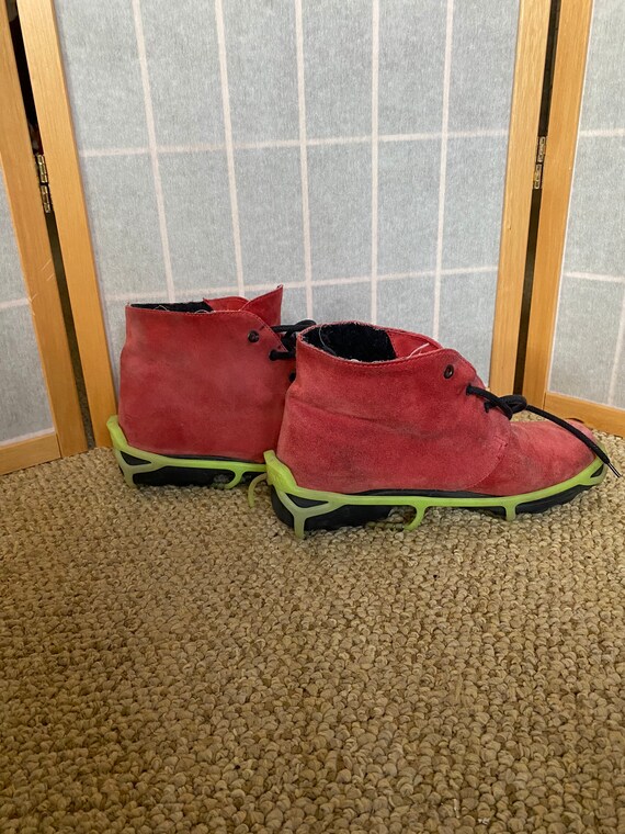 Vintage 1970’s red suede Norm Thompson ankle boots wi… - Gem