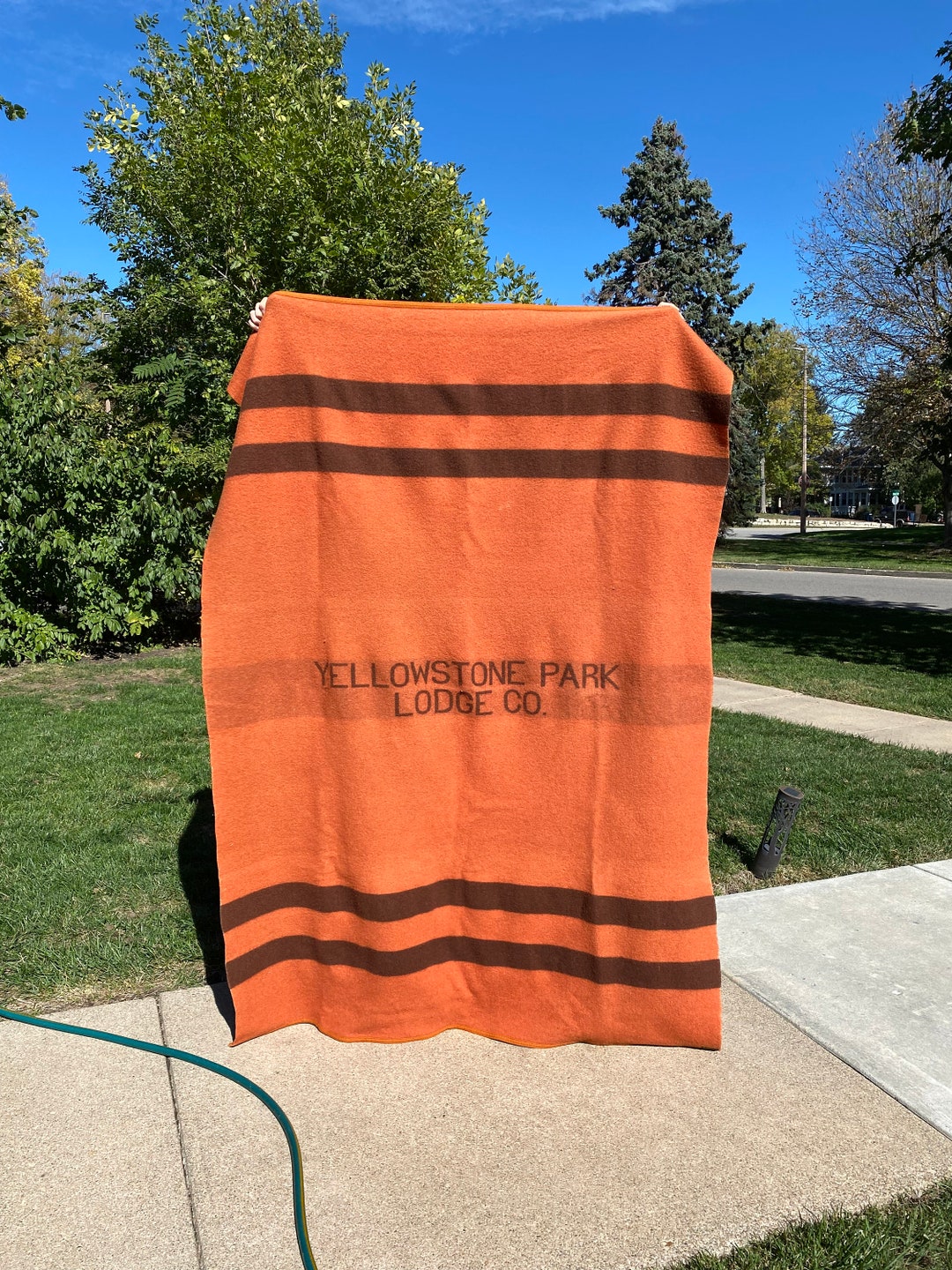 Vintage 1940’s RARE Orange Wool Pendleton Yellowstone National Park ...