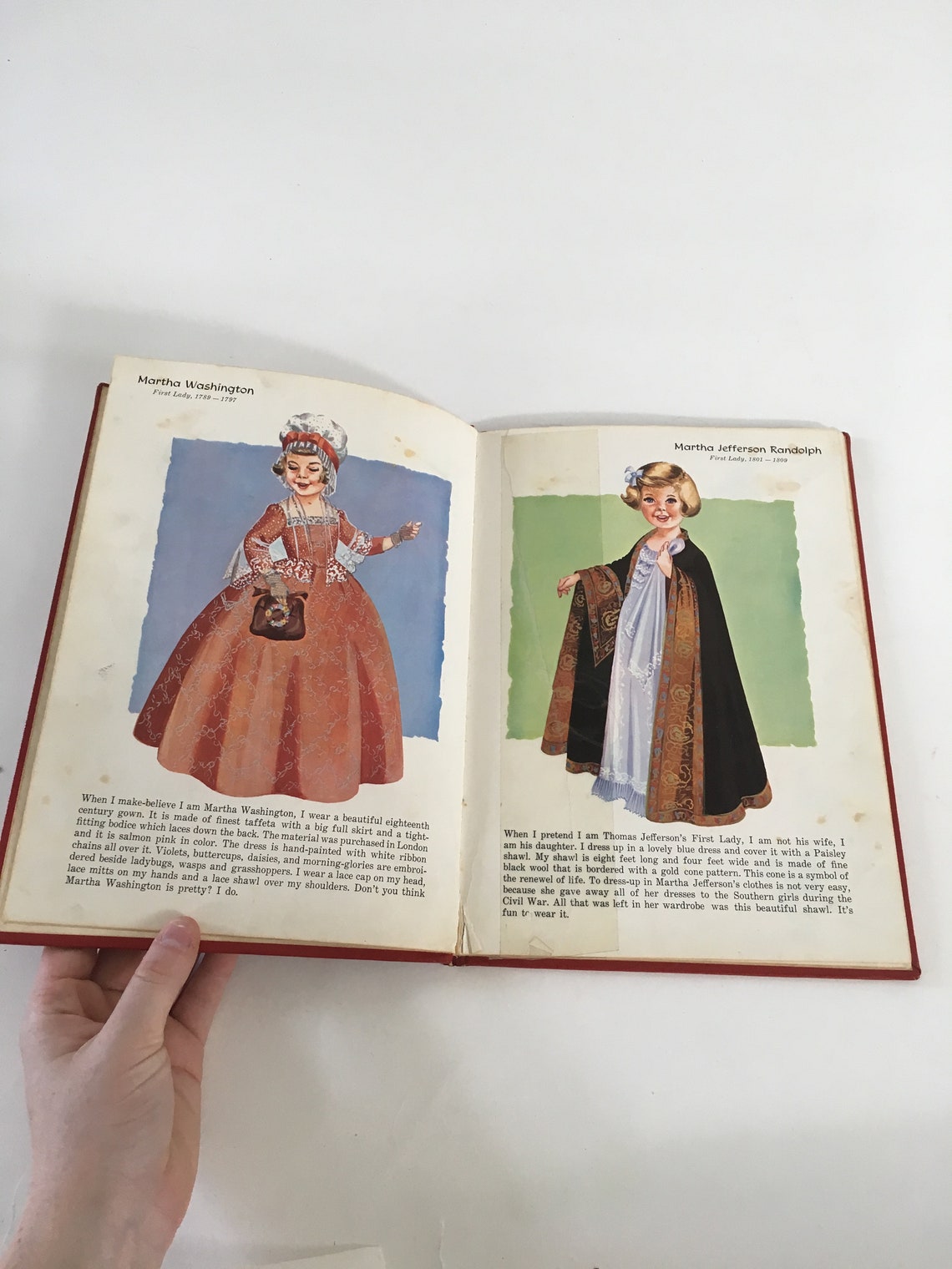 Vintage 1960's My First Lady Dress up Book Presidents - Etsy
