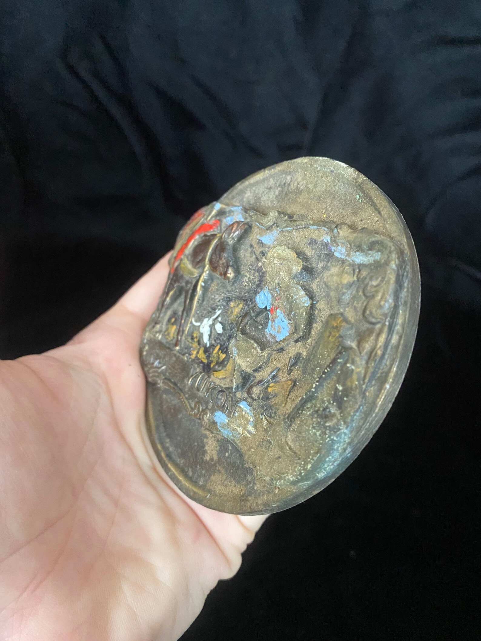 Vintage Heavy Brass Paperweight, Souvenir From the Yukon, Gold Miner - Etsy