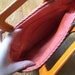 Vintage Orange Square Woven Purse With Wooden Handle - Etsy