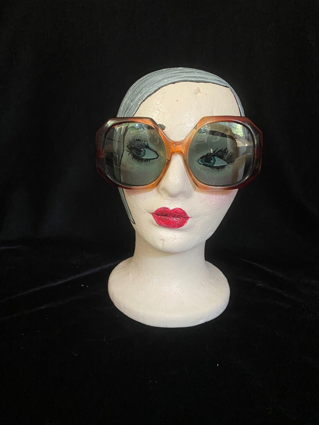 Vintage 1980’s Huge Blocky Brown Plastic Sunglasses - Etsy Australia