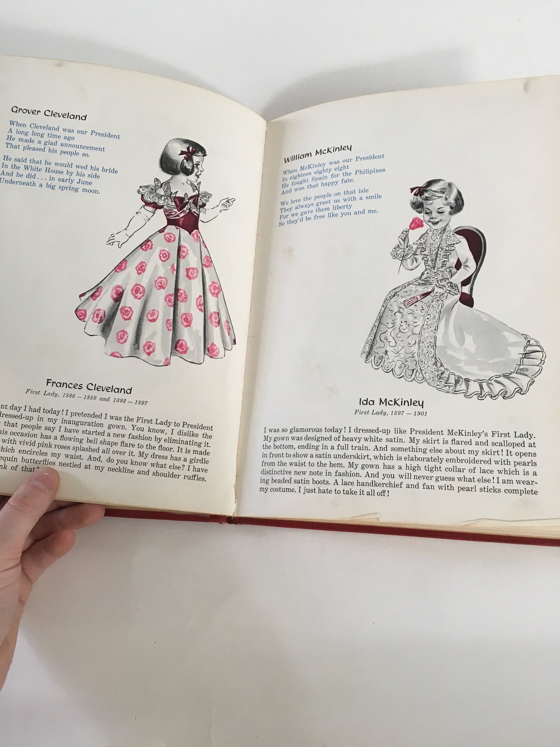 Vintage 1960's My First Lady Dress up Book Presidents - Etsy