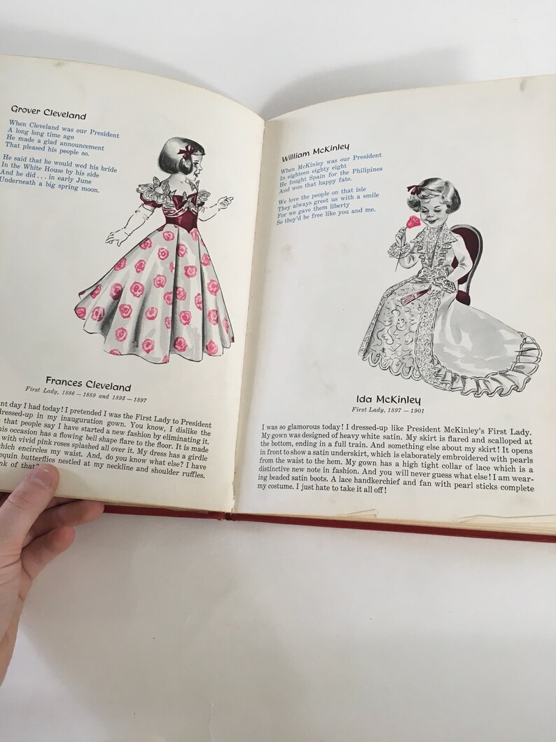 Vintage 1960's My First Lady Dress up Book, Presidents, Doll - Etsy