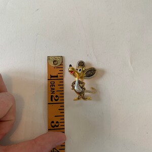 Vintage Gold and Black Cute Mouse Pin Brooch - Etsy