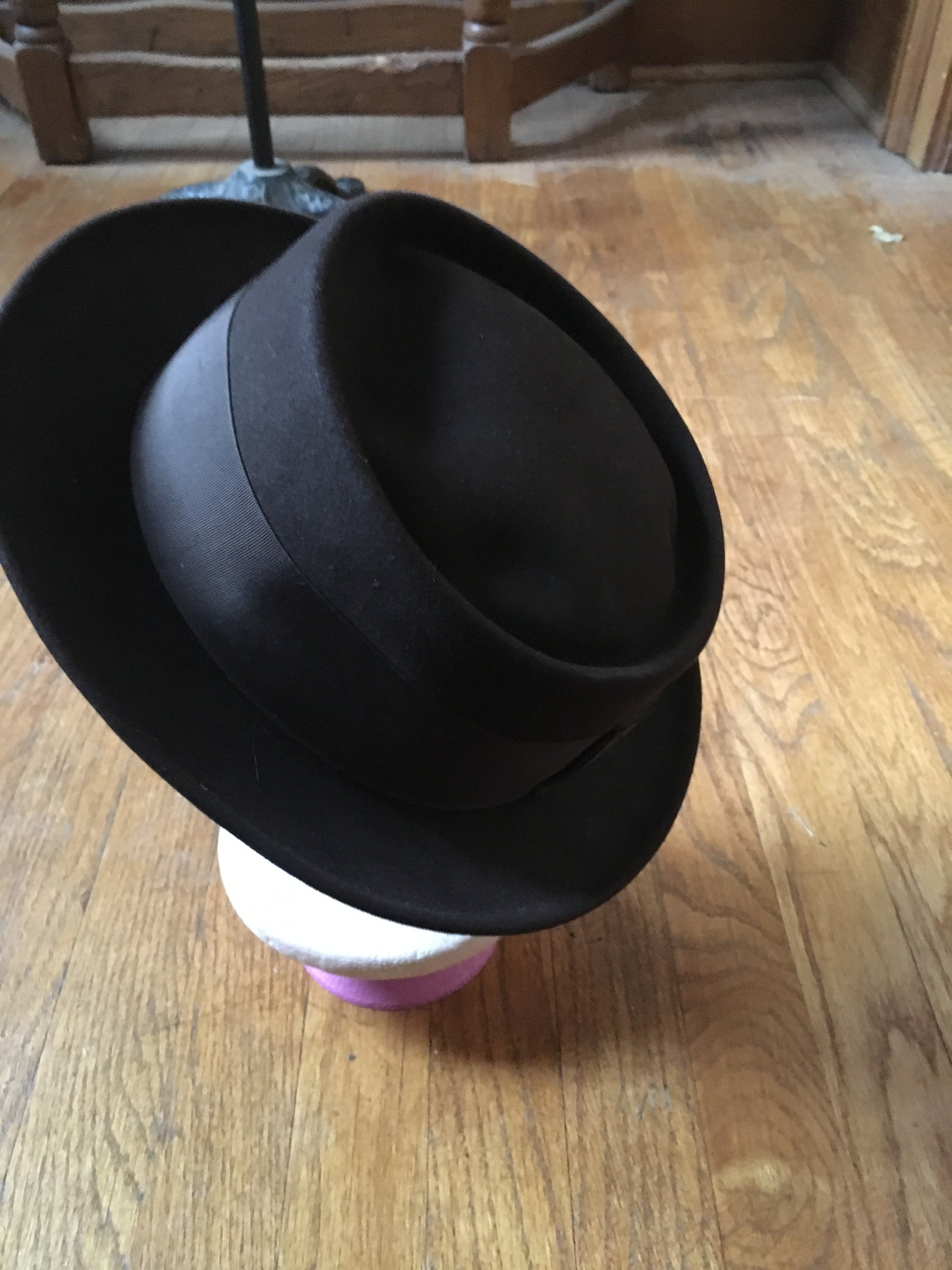 Vintage Brown Wool Felt Hat Fedora From Ben Simon - Etsy