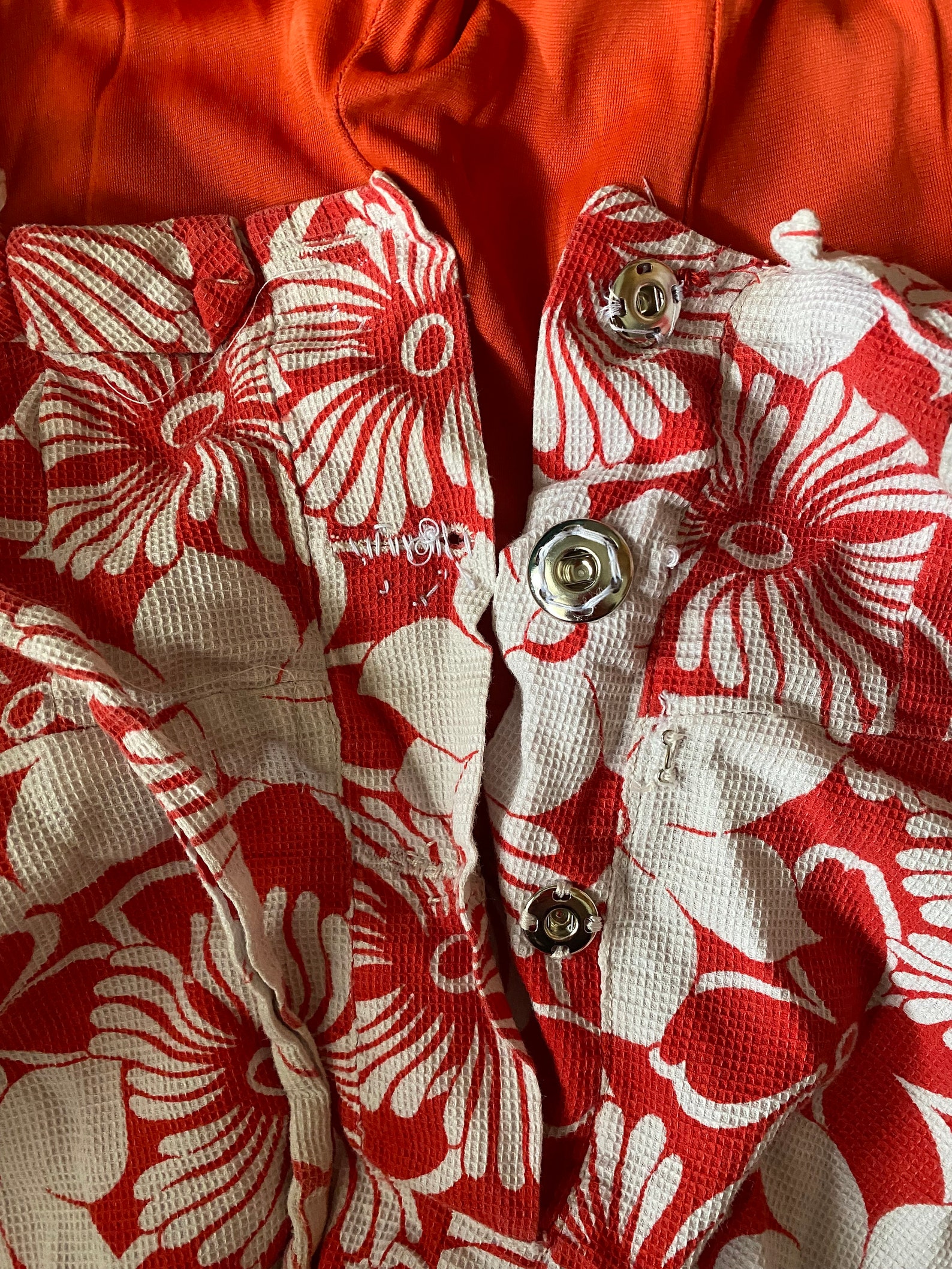 Vintage 1940’s Coral Red and White One Piece Swimsuit, Size Medium - Etsy