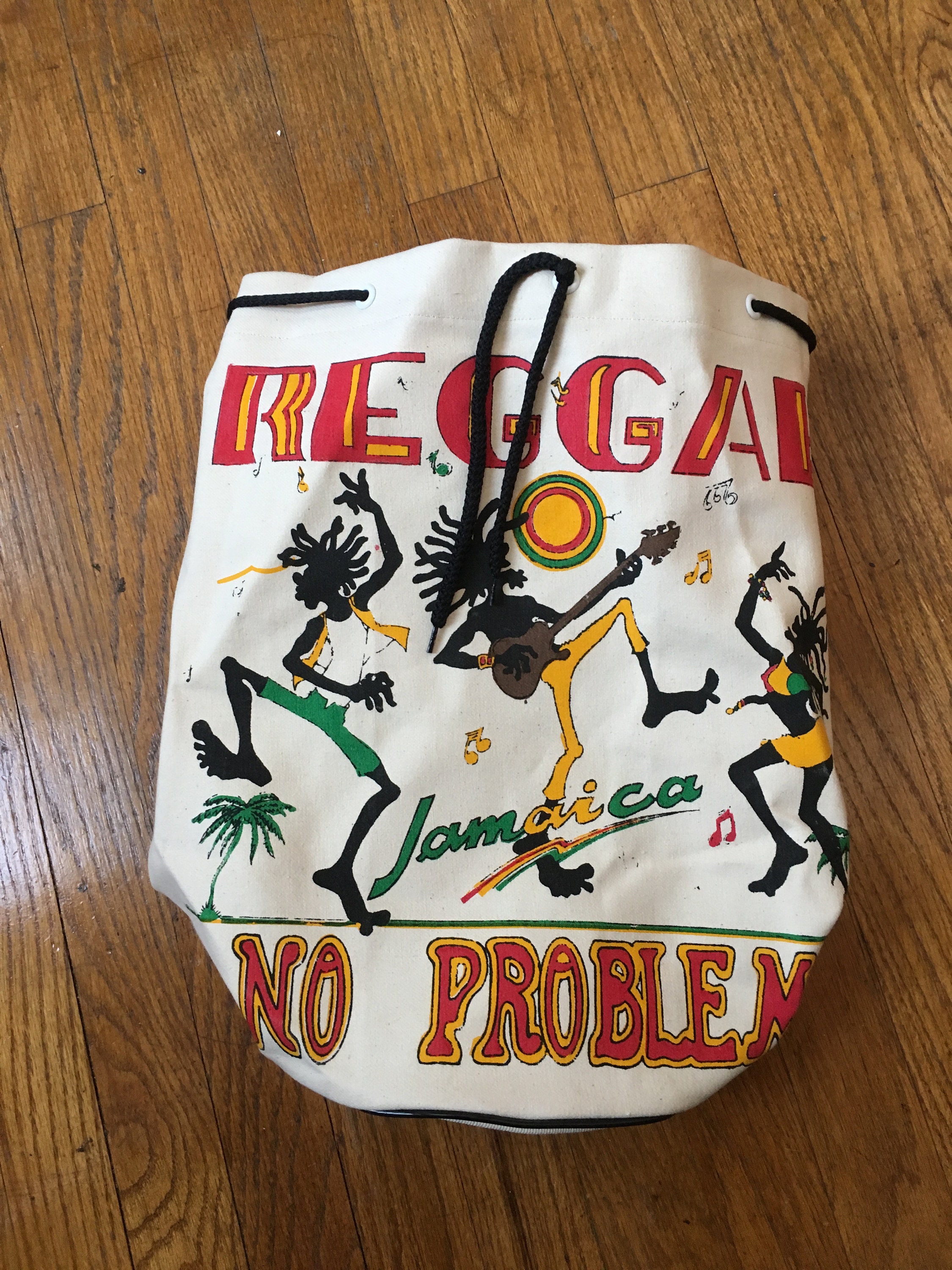 Vintage Beige Tan Souvenir Jamaica Bag Reggae | Etsy