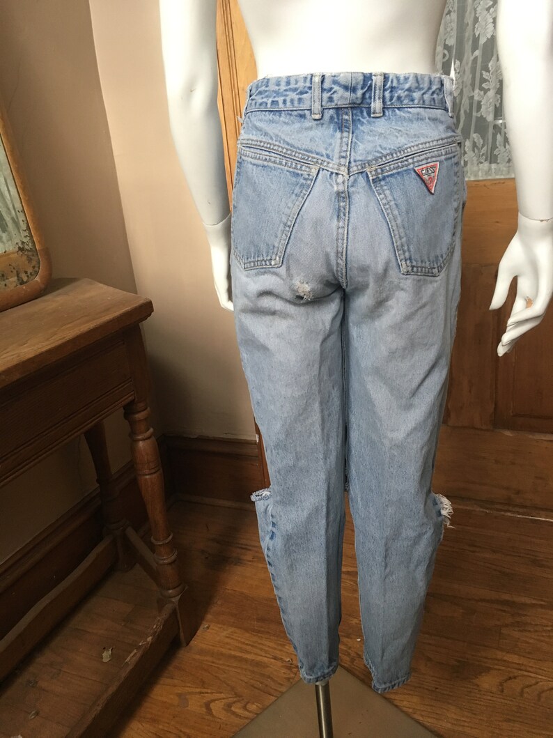 Vintage 1980's Light Wash High Waisted Guess Denim Jeans - Etsy
