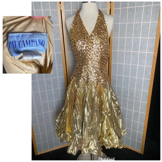 Vintage 1960’s gold sequin and metallic Pat Campano h… - Gem