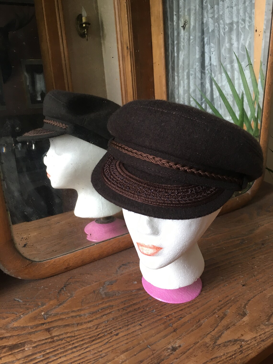 Vintage Funky Brown Rockabilly Cap - Etsy