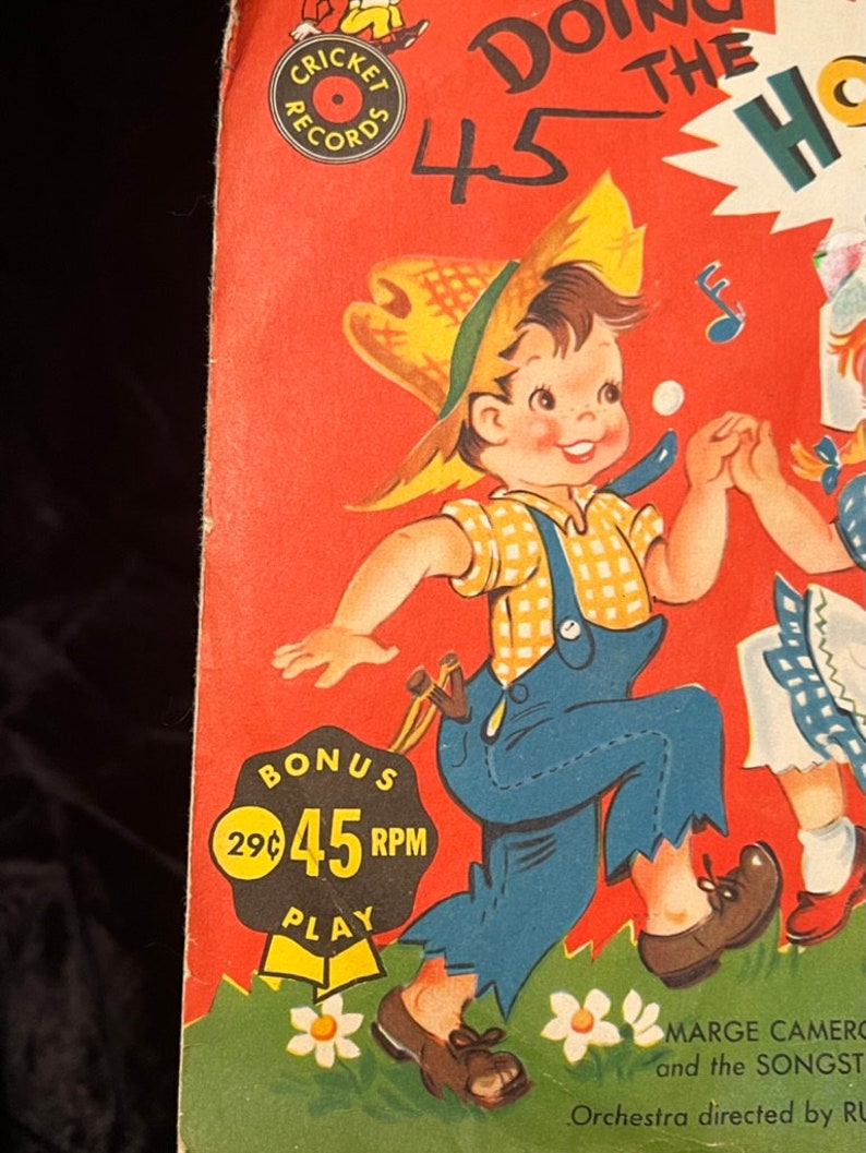 Vintage 1960's Children's 45 Vinyl Record of the Hokey Pokey and the ...