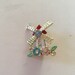 Vintage Silver Hand Painted Windmill Brooch, Pin - Etsy
