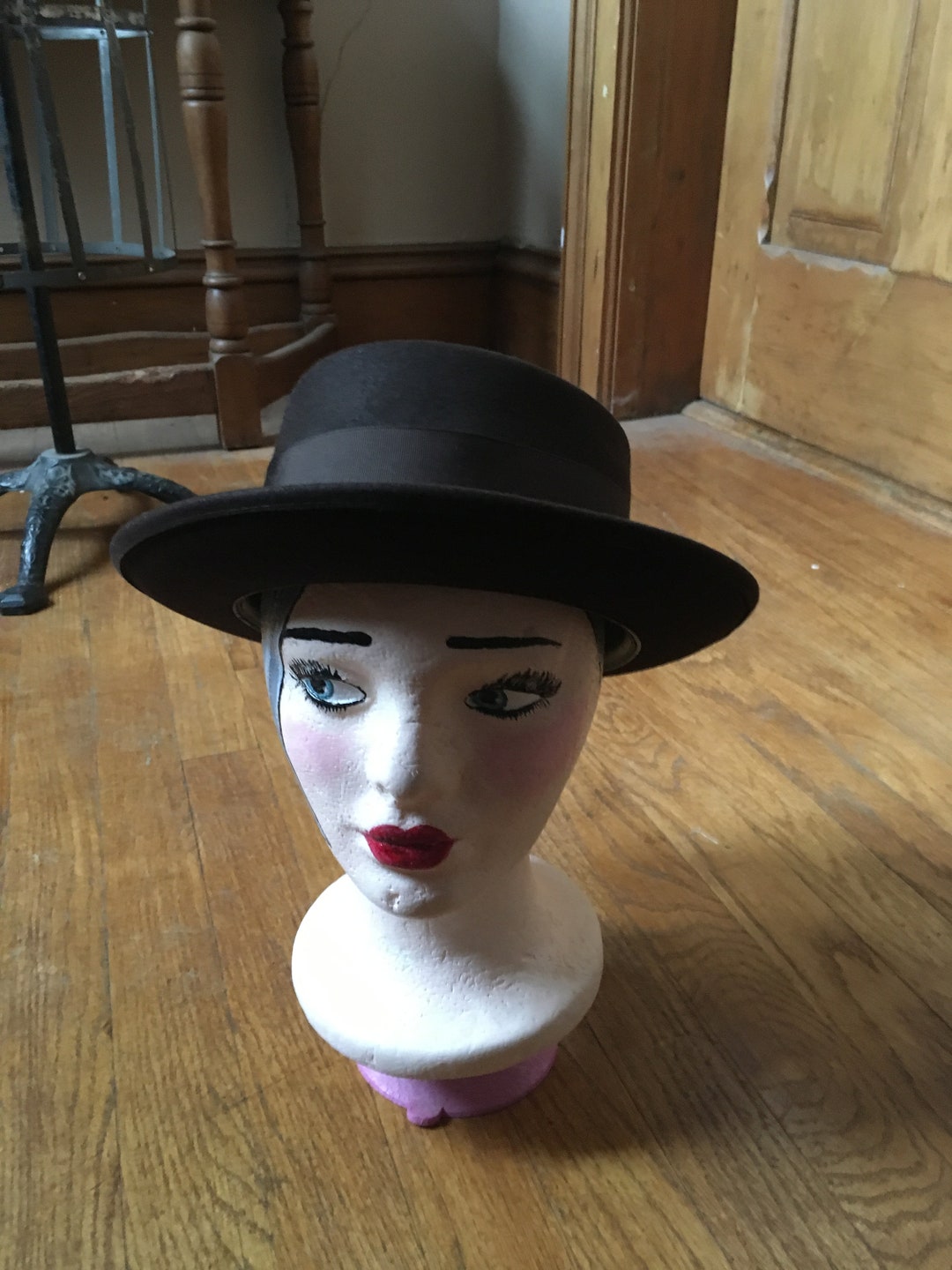 Vintage Brown Wool Felt Hat, Fedora From Ben Simon - Etsy