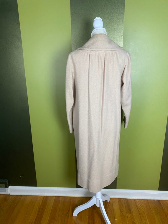 Vintage 1960’s beige tan wool coat, size medium large - Gem