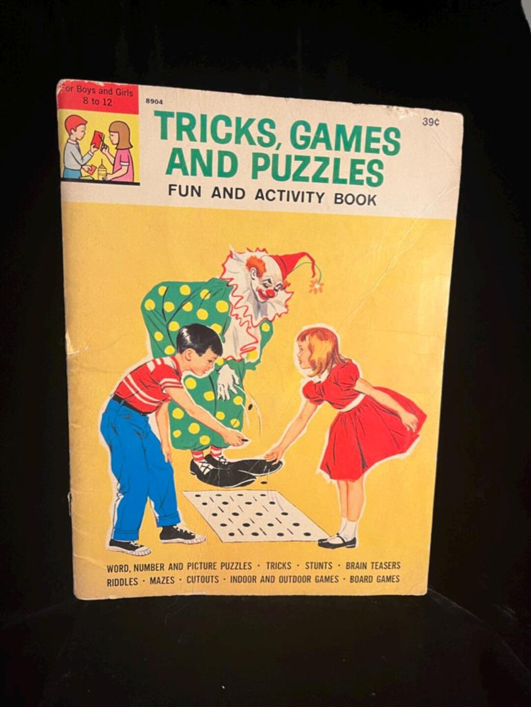 Vintage 1960's Childrens Booklet of 'tricks, Games and Puzzles'. - Etsy