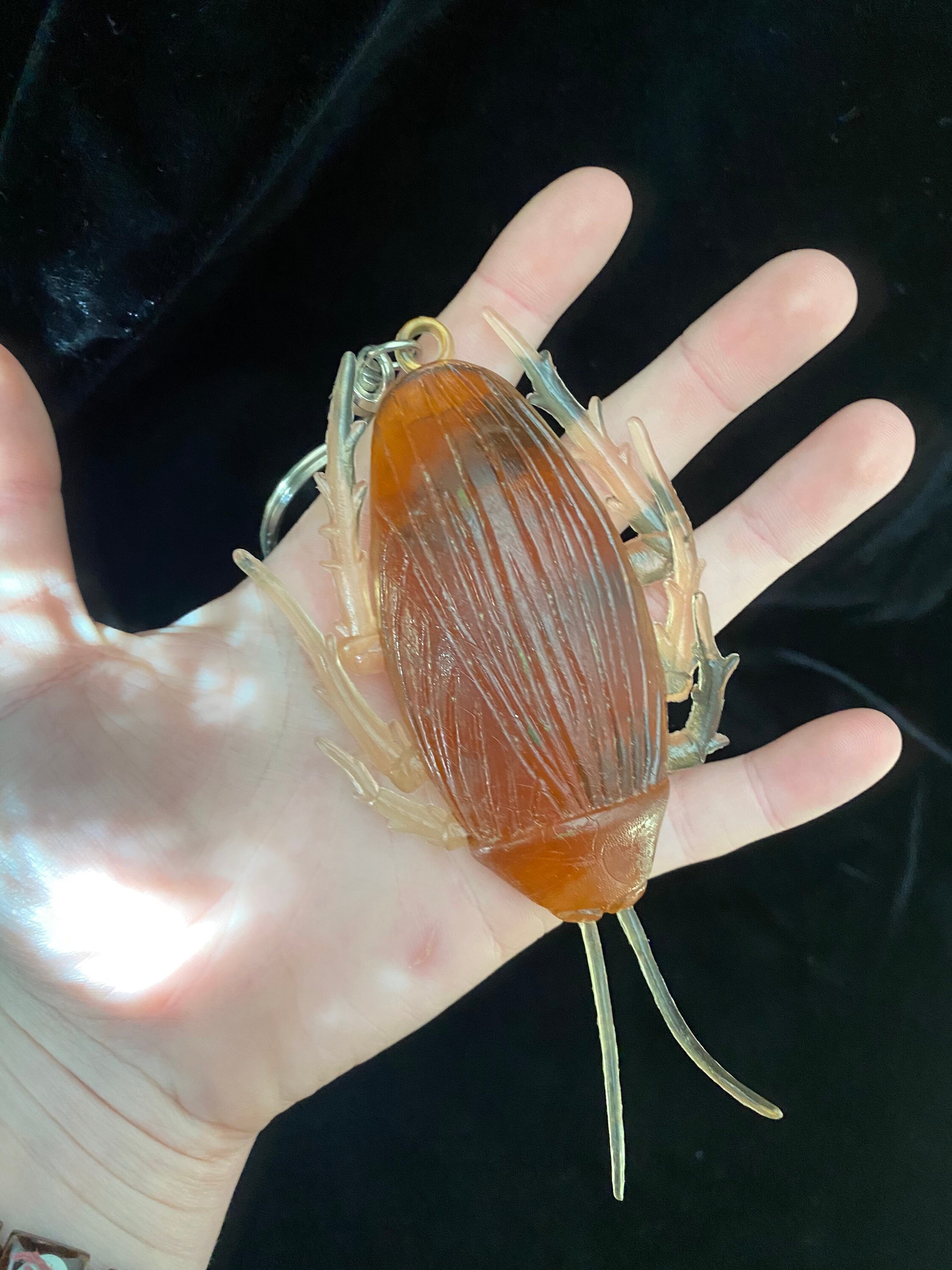 Vintage Brown Plastic Rubber Cockroach Keychain - Etsy